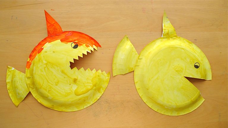 Paper Plate Fish & Sharks (with and without teeth) | mommyapolis